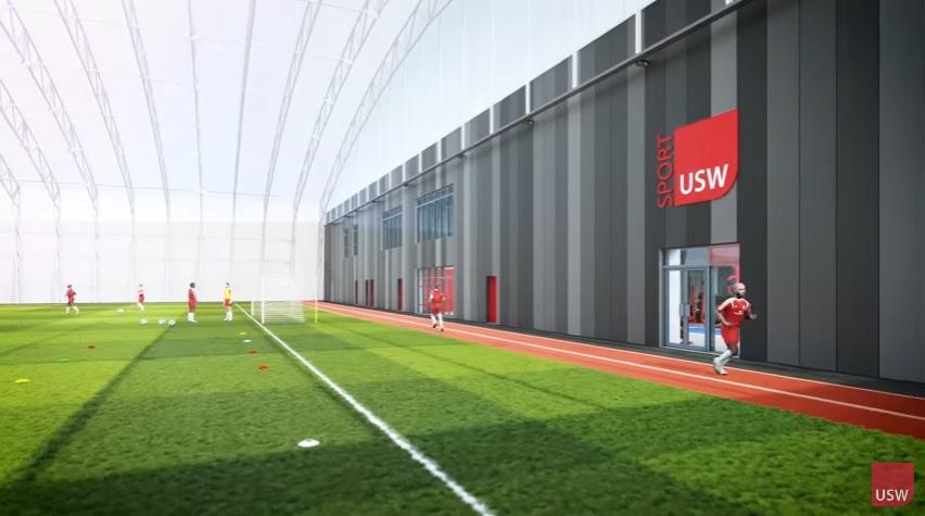 The first full-size indoor 3G football pitch in Wales is being built in ...